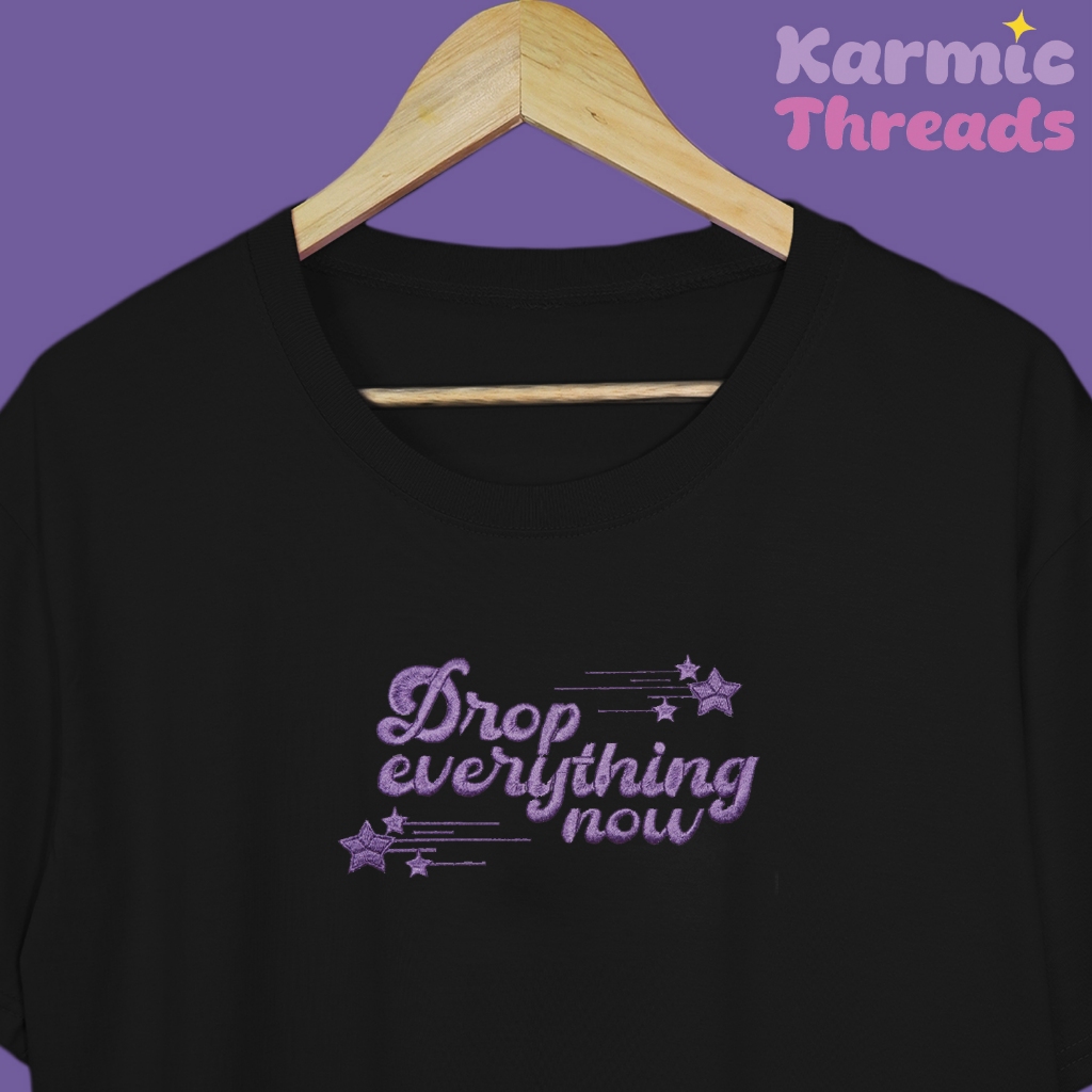 Embroidered Drop Everything Now Sparks Fly Taylor Swift T-shirt (Speak ...