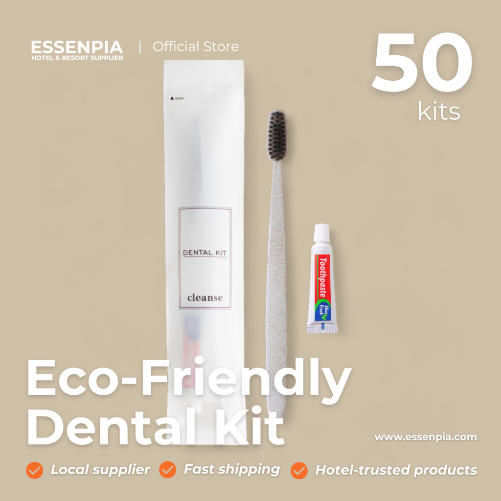50 PACKS ECO BIO HOTEL DENTAL KIT (ECO BIO TOOTHBRUSH WITH 5G ...