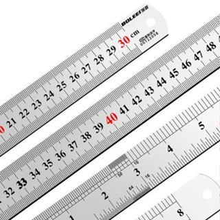 Stainless Steel Ruler Straight Scale Easy Measurements Nathan Tools ...