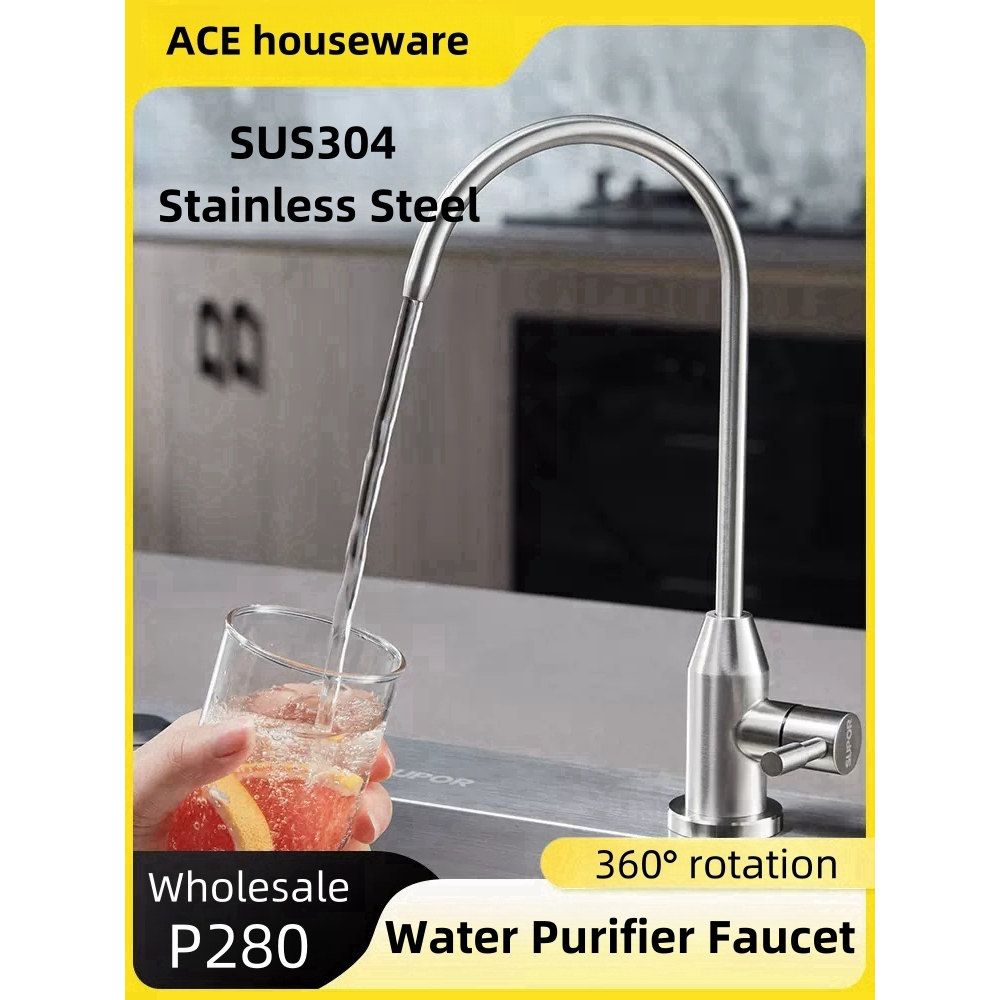 1/4" 3/8'' 1/2'' SUS304 Purified Water Faucet Direct Drinking Tap For ...