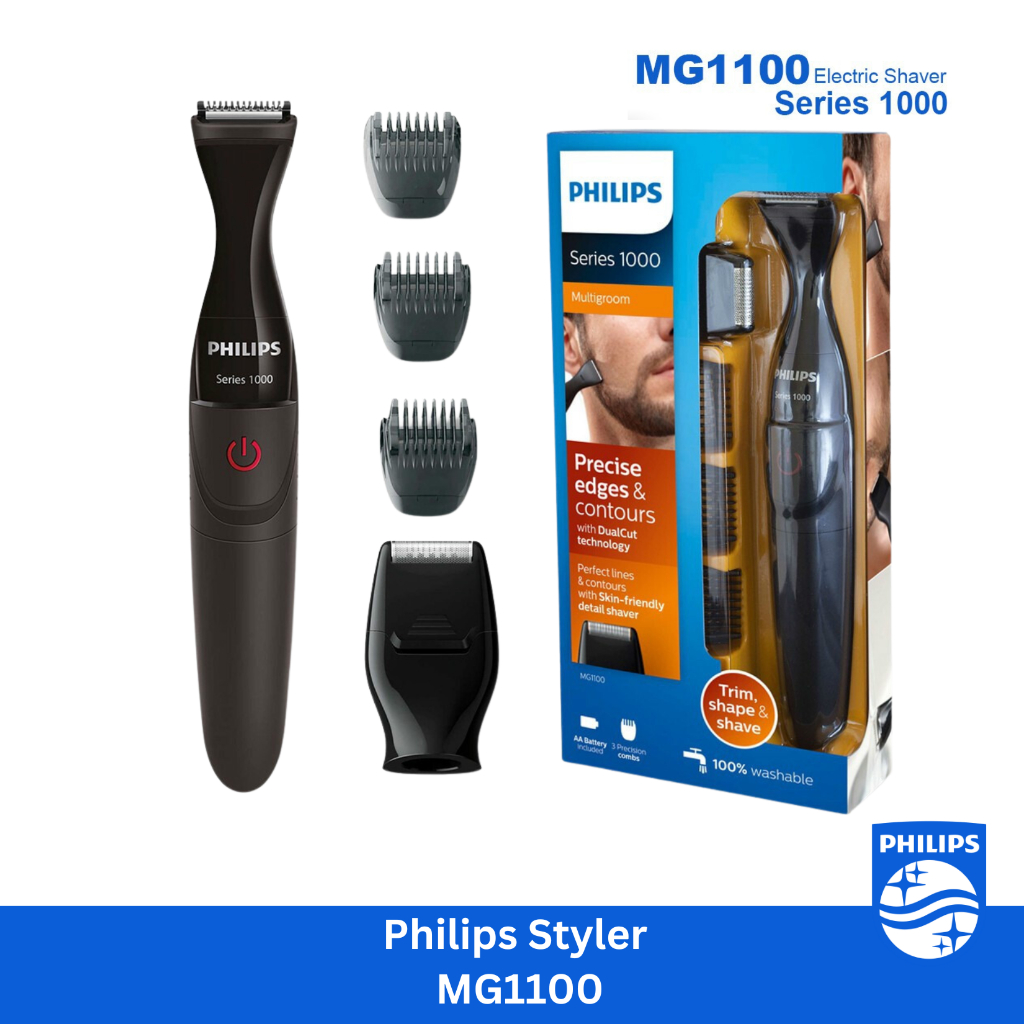 Philips MG1100/16 Multigroom Series 1000 Ultra Precise Beard Styler ...