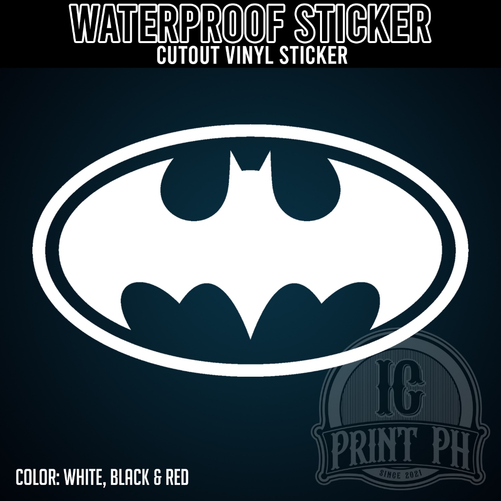 BATMAN Logo Cutout Vinyl Sticker / Decal, Waterproof | Shopee Philippines