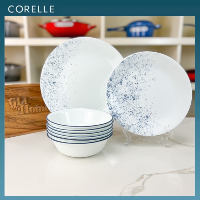 Corelle Indigo Speckle ONE PIECE Dinnerware, Original/Authentic Made in ...