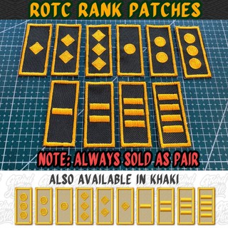 ROTC Rank Embroidered Patches - Reserve Officers Training Corps ...