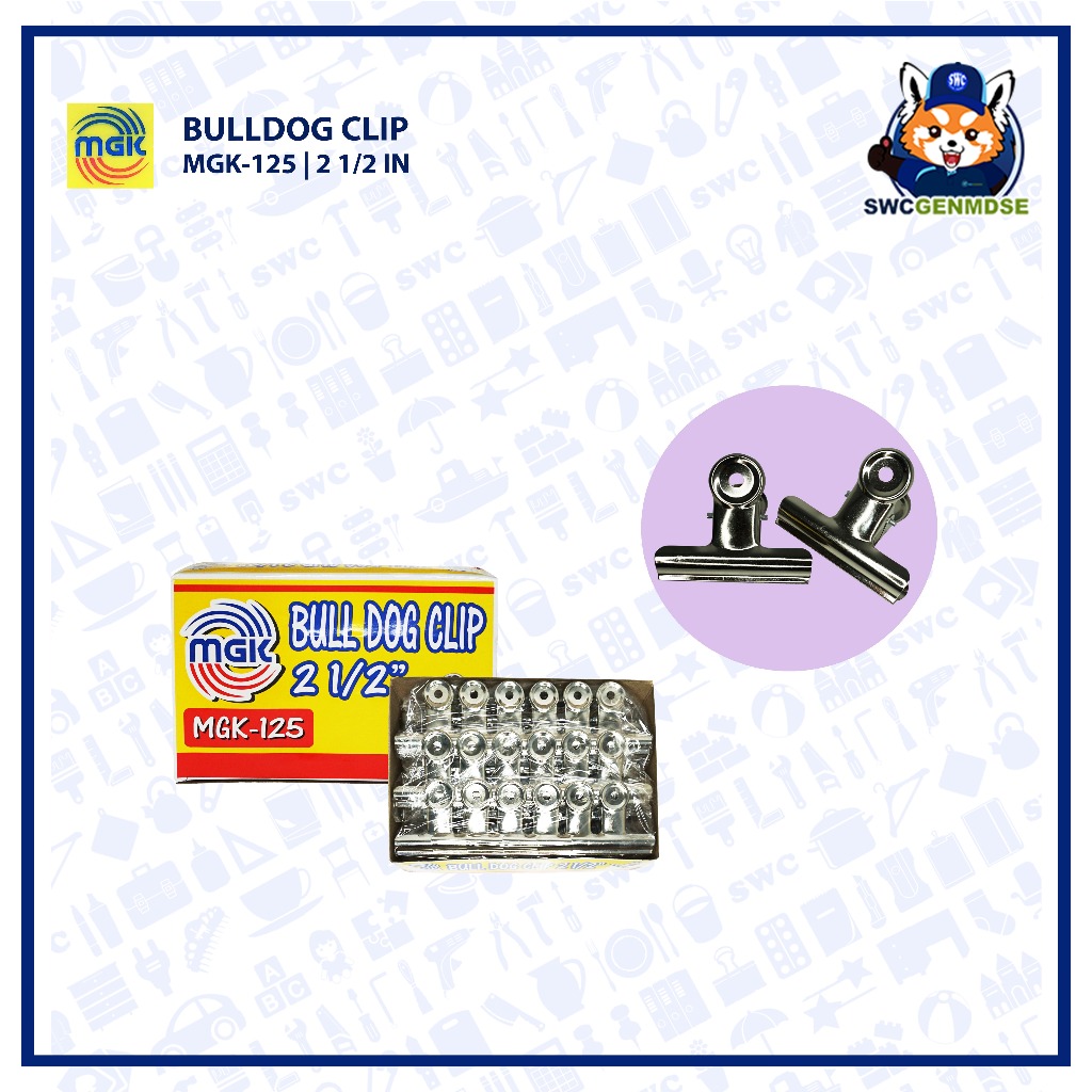 MGK Bulldog Clip | Metal Grip Clips | 2 1/2 IN | Sold Per Pack (6s ...