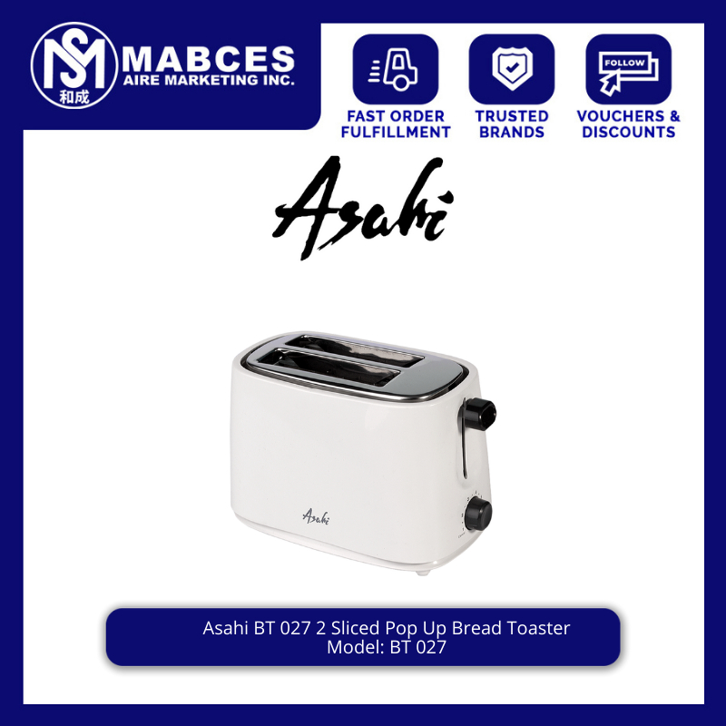 Asahi BT-027 2 Sliced Pop Up Bread Toaster | Shopee Philippines