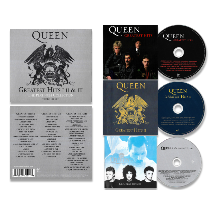 Queen – Greatest Hits I II & III (The Platinum Collection) (Boxset CD ...