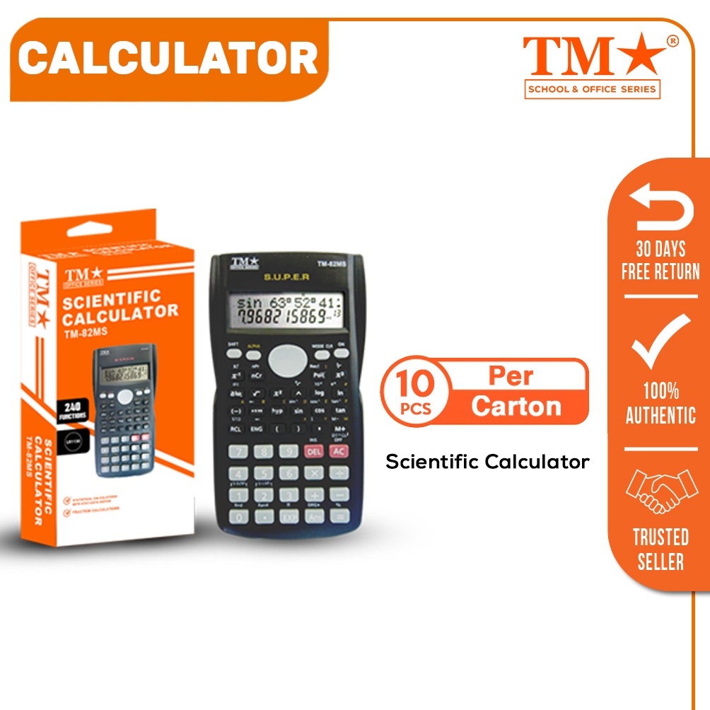 TM 10 pcs Super Scientific Calculator (TM-82MS) | Shopee Philippines