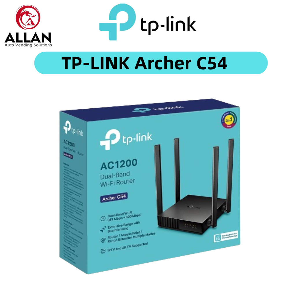 ALLAN TP-LINK Archer C54 AC1200 Dual Band Wi-Fi Router | Shopee Philippines