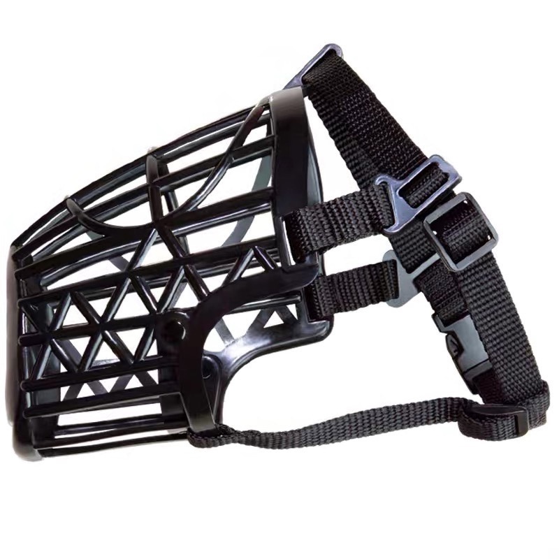 Pet Supplies Dog Muzzle Fence Type Plastic Mesh Pet Mask Breathable Dog ...