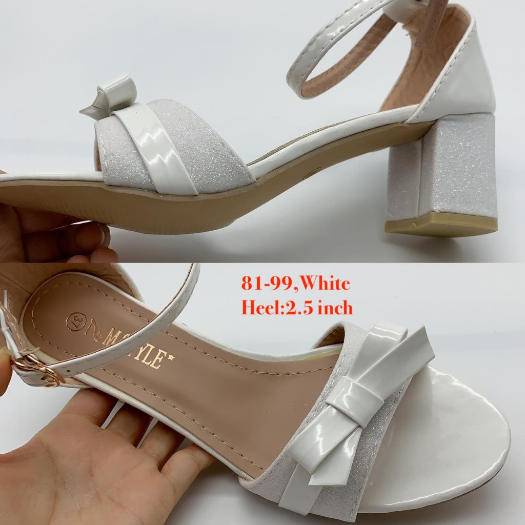 Women Ankle Strap Open Toe Block Heel Sandals Korean Style High Heels ...