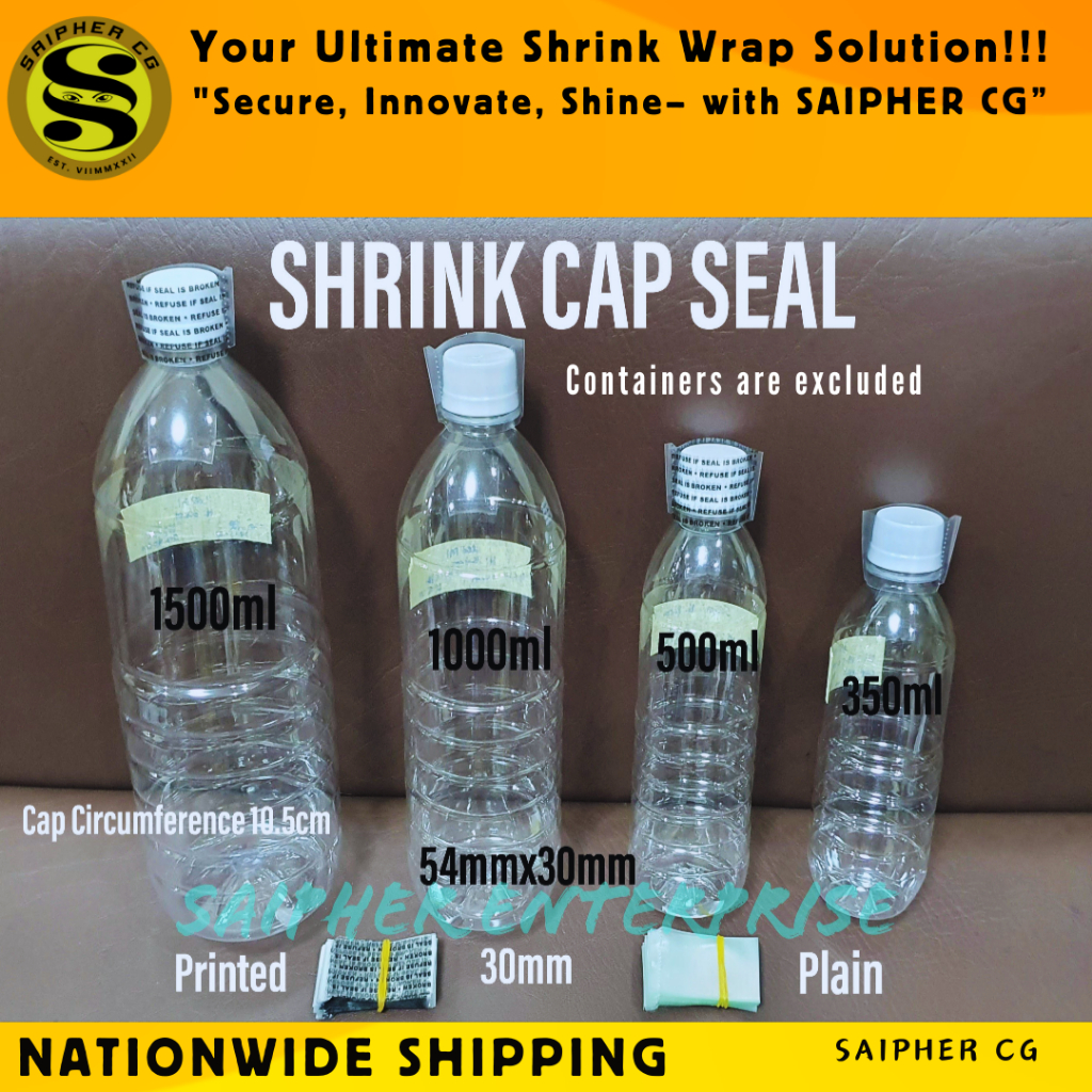 PVC Shrink Wrap Plastic Sealer Tape for Bottle Pet Bottle 350-1500ml ...