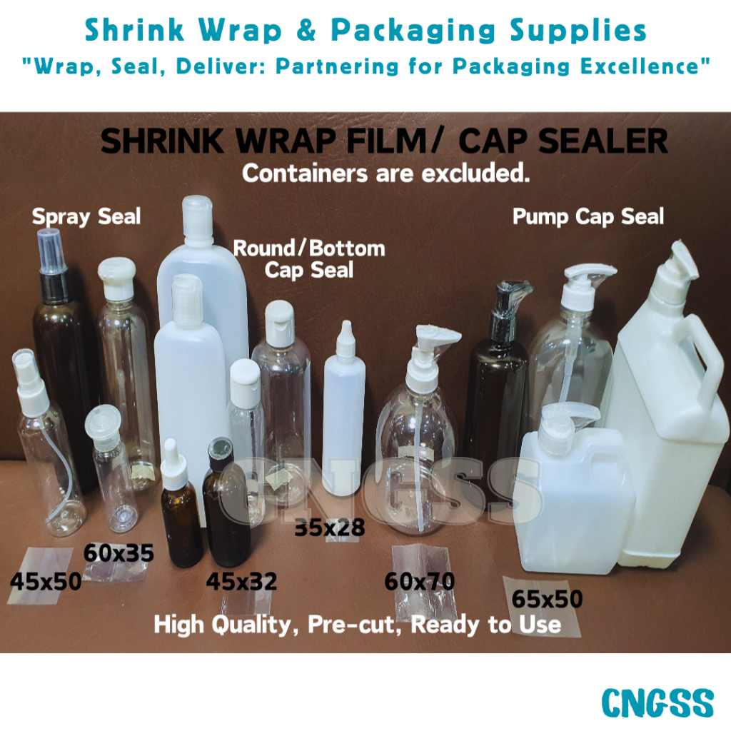 Shrink Wrap Plastic Sealer Tape - Bottle Container Bag Shrinkable ...