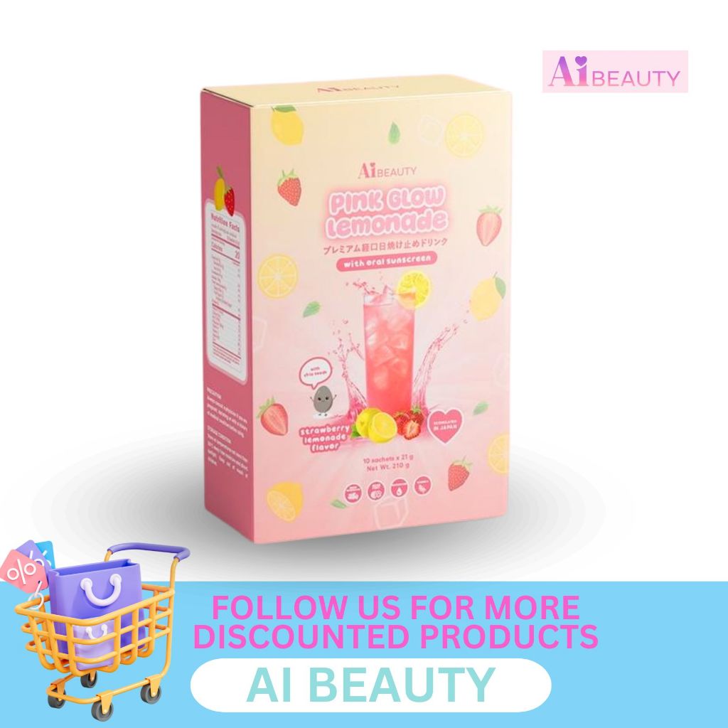 Ai Beauty Pink Glow Lemonade by Ivana Alawi Collagen Drink for Men ...