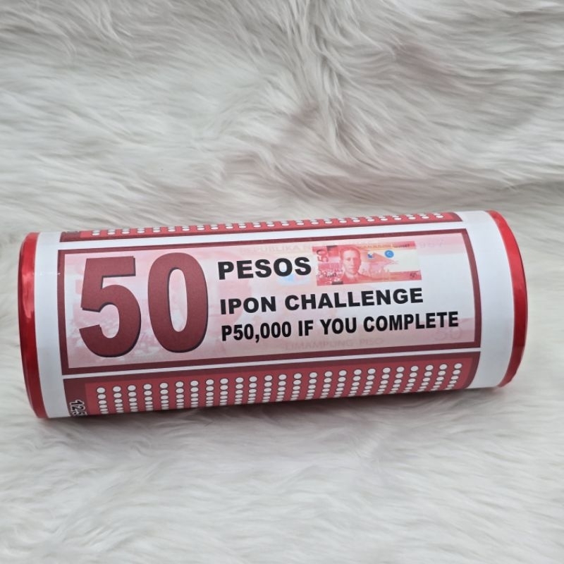 Ipon Challenge PAPER & COIN BILLS ALKANSYA Coin Bank ( 1, 5, 10, 20, 50 ...
