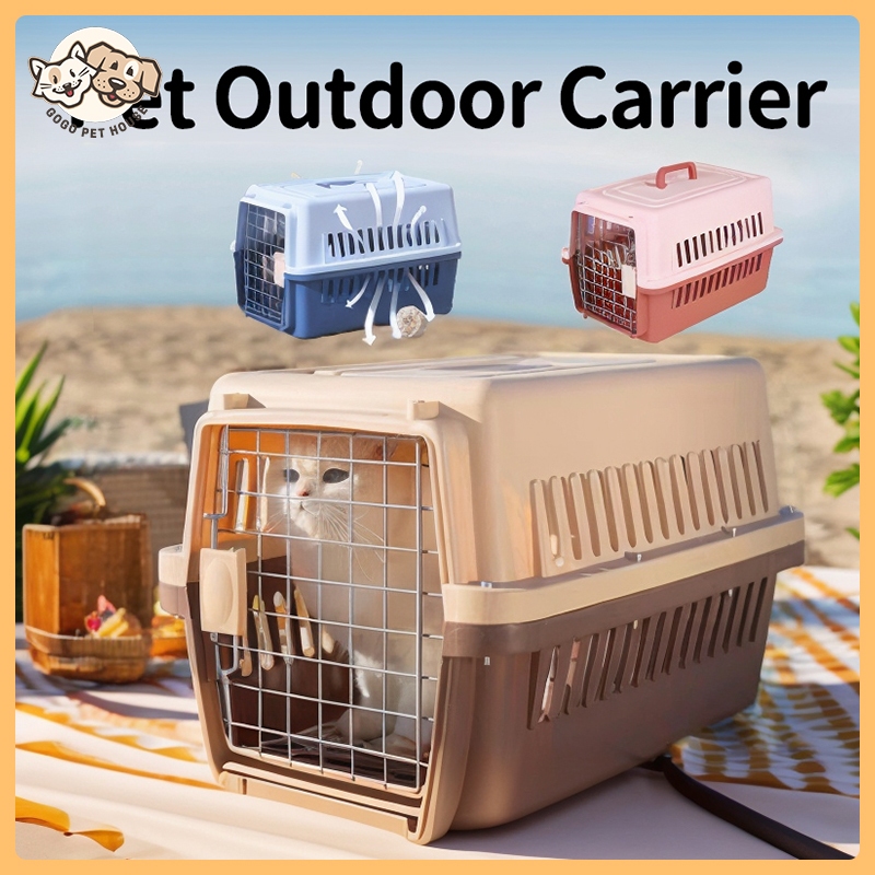 Portable Cat Trip Cage Small Dog Carrier Outdoor Pet Travel Consignment ...
