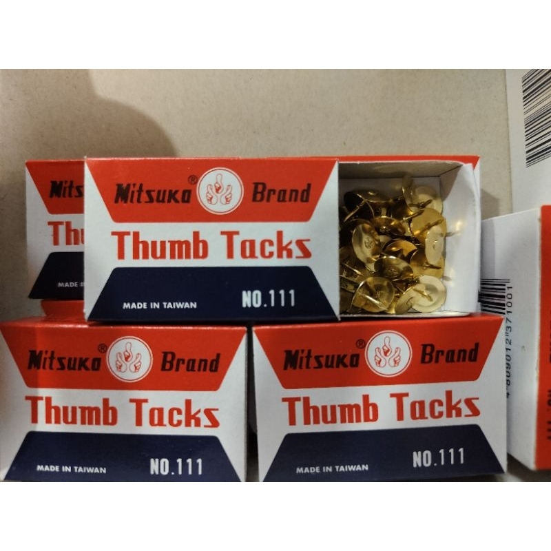 Thumb Tacks - Mitsuko Brand sold per box | Shopee Philippines