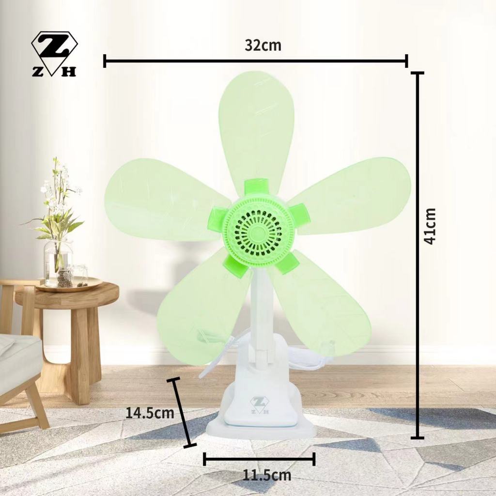 ZH Mini Clip fan 5 Blades Table Clip Fan Home Electricfan portable ...