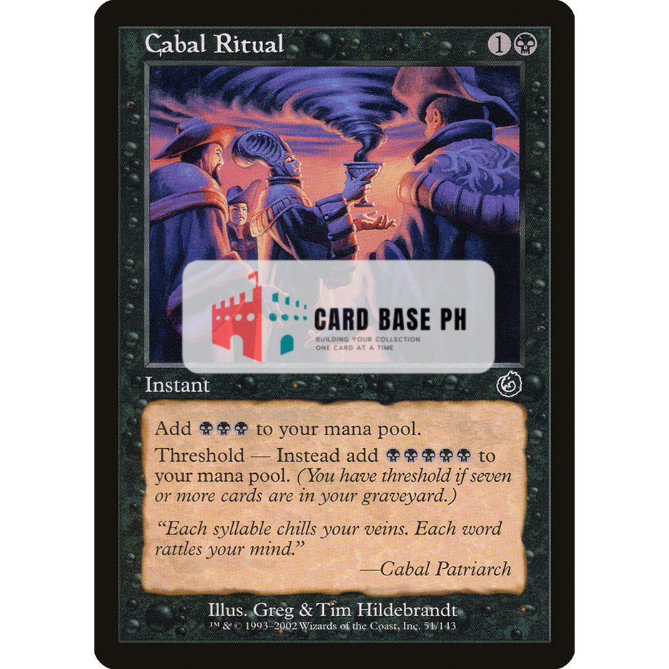 Cabal Ritual(Heavily Played) - Magic the Gathering Trading Card ...