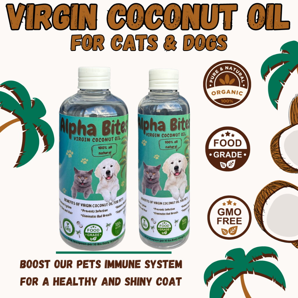 Virgin coconut oil for Dog & Cats Pet Vco Healthy Coat & Skin Organic ...