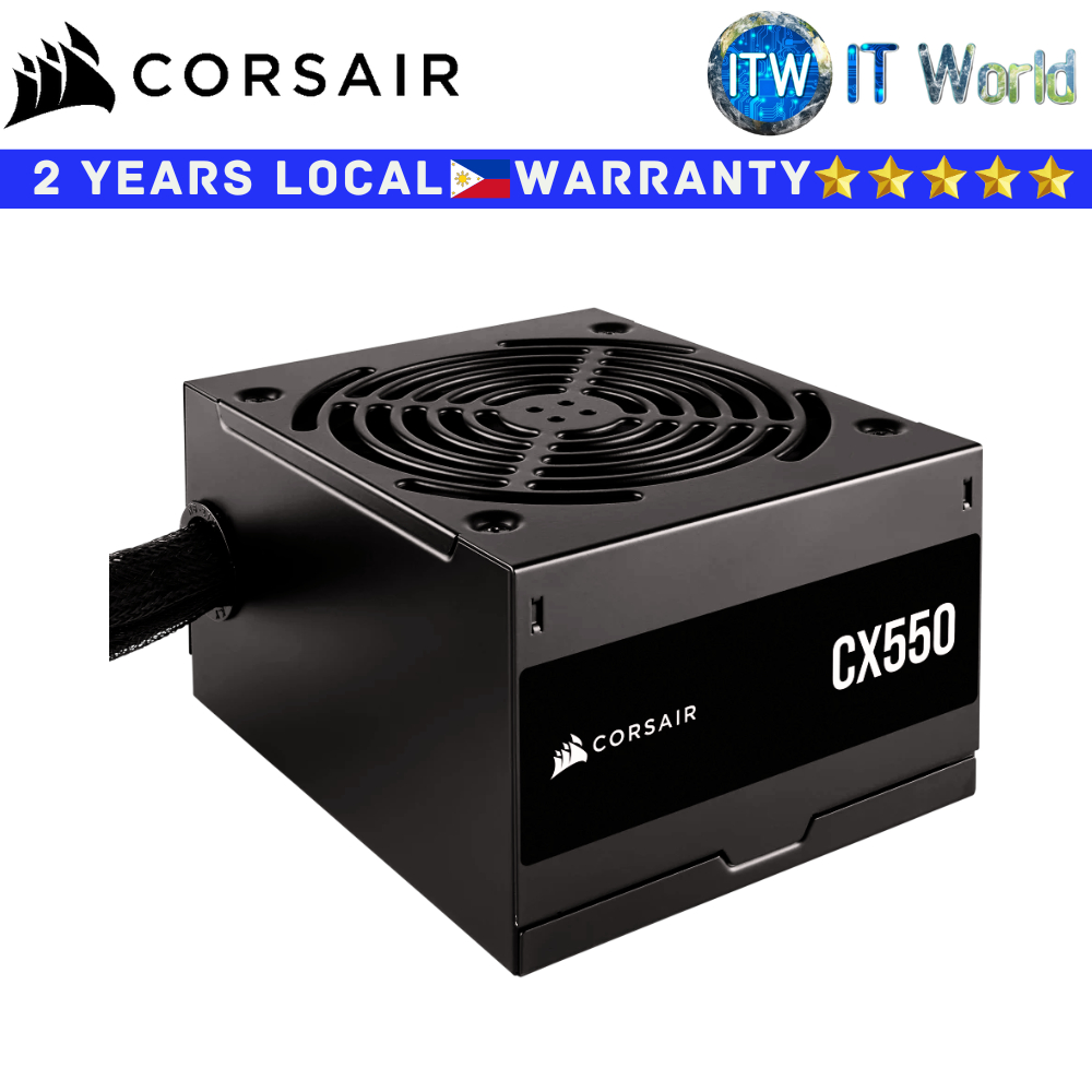 Corsair PSU 550 Watts Power Supply Unit 80+ Bronze Non-Modular CX550 ...
