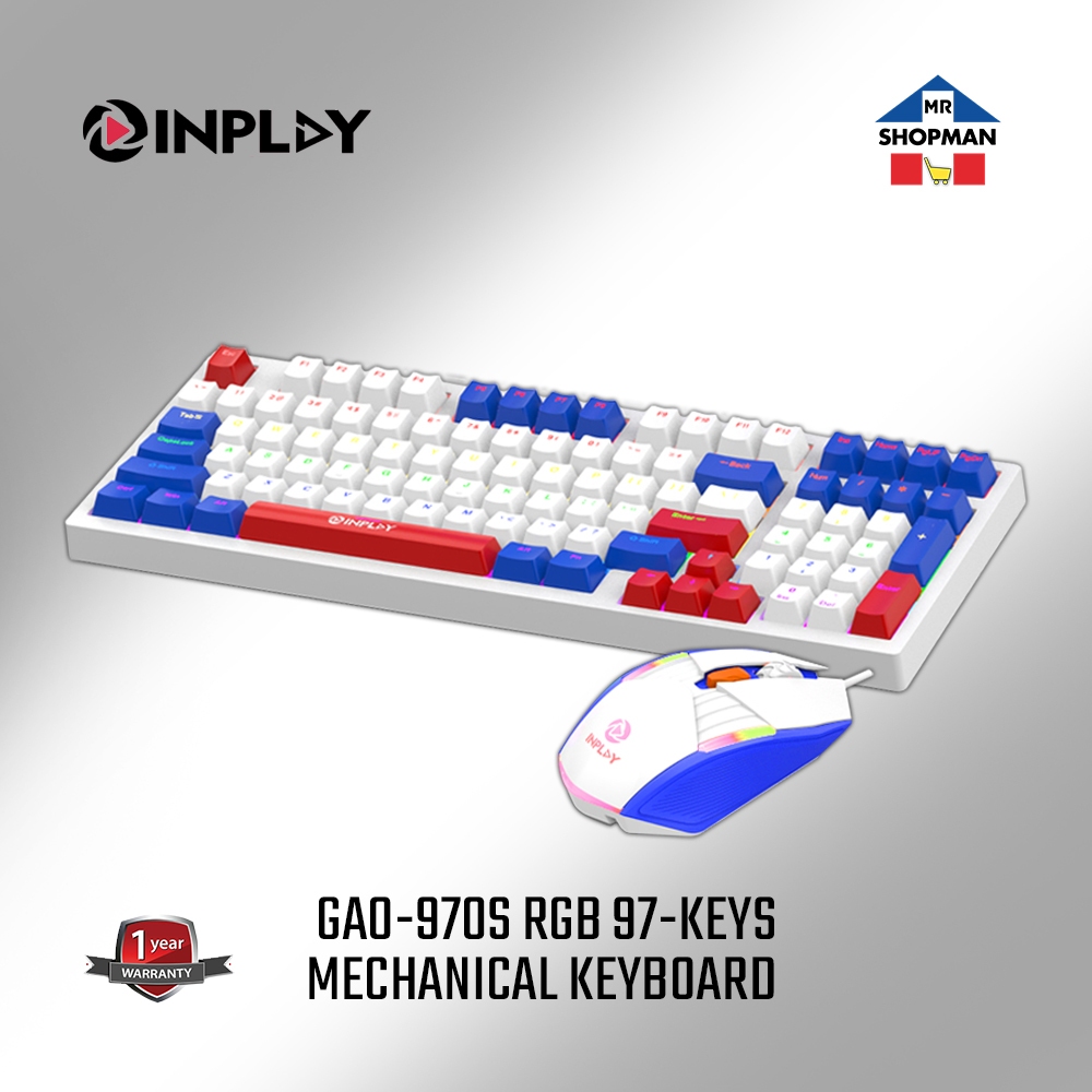 Inplay GAO 970S RGB Light 97-Keys Mechanical Gaming Keyboard | Shopee ...