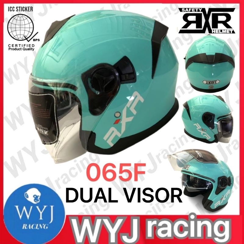 Rxr Half Face Dual Visor 065F For Motorcycle With ICC (BPS) LARGE ONLY | Shopee Philippines