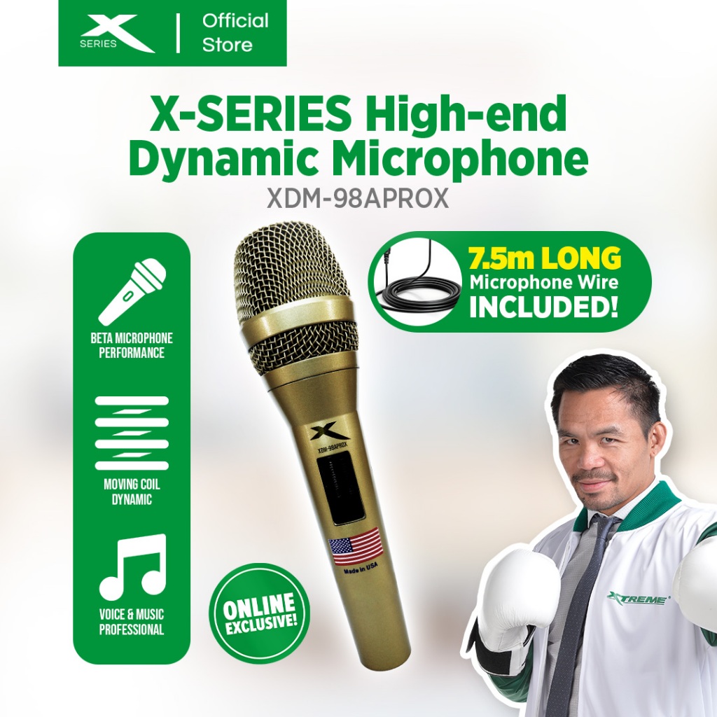XTREME/X-SERIES High End Dynamic Microphone w/ 7.5m Mic Cable,dynamic ...