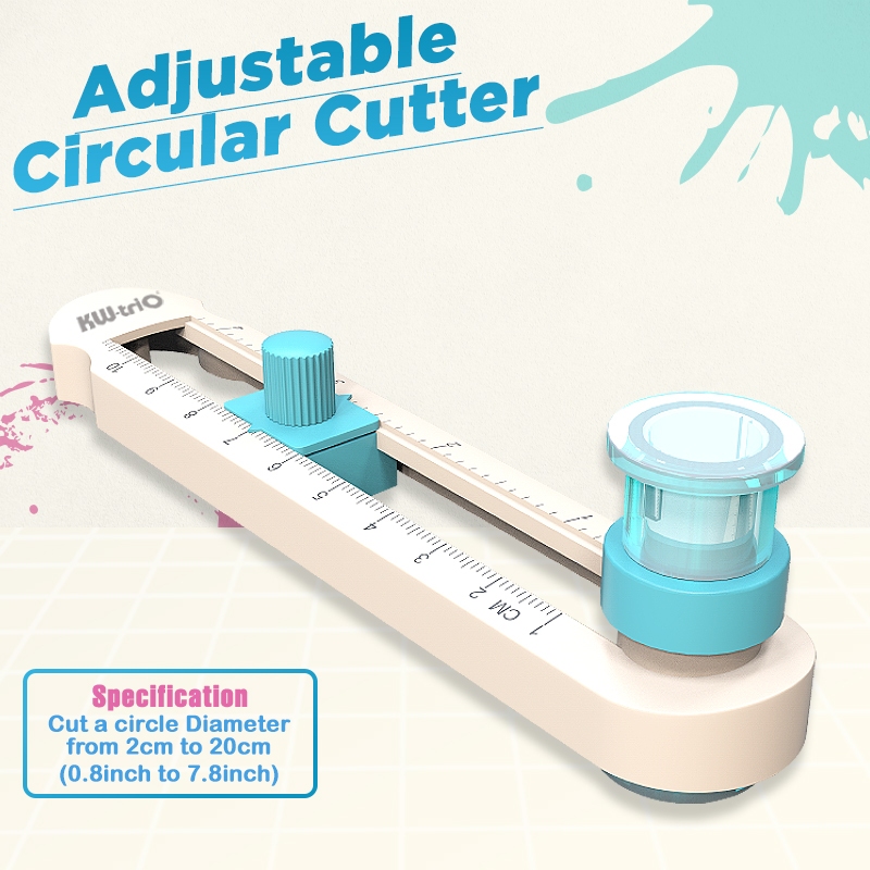 Plastic Circle Cutter 2cm - 20cm Adjustable Circle Cutter for Button ...