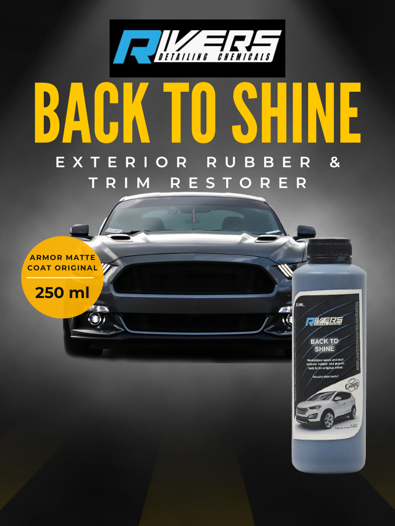 Rivers Back to Shine Exterior Rubber and Trim Restorer Armor Matte Coat ...
