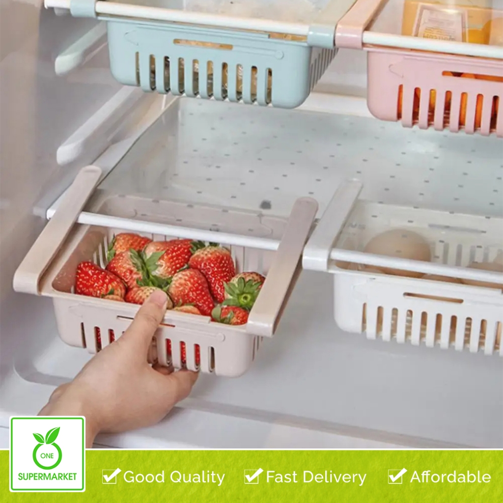 Kitchen Container Adjustable Slide Kitchen Fridge Freezer Space Saver ...