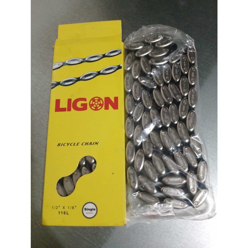 LIGON/RAGUSA Single Speed Olive Chain BMX RB Fixie 1/2 X1/8 X116 Link ...