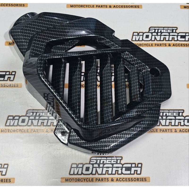 HONDA CARBON RADIATOR GUARD / COVER (HYDRODIP) FOR HONDA CLICK 125 V1 ...