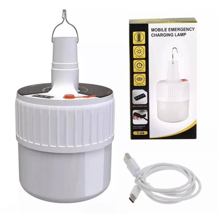 T-24 Mobile Emergency Charging Lamp (16.5cm*9.5CM) | Shopee Philippines