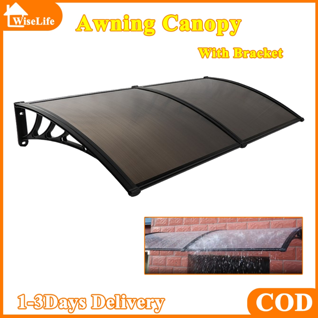 Awning Canopy With Bracket For Balcony Door Window Eaves Awning Bracket ...