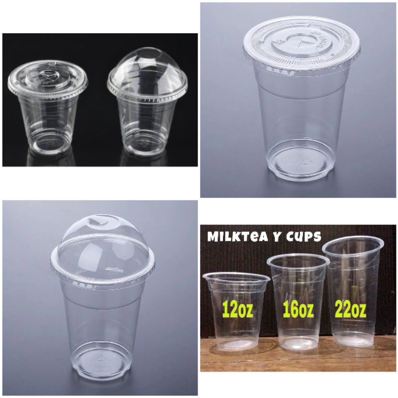 COD (50pcs.) Milktea Plastic Y-Cup with LID SET for Milktea Plastic Cup ...
