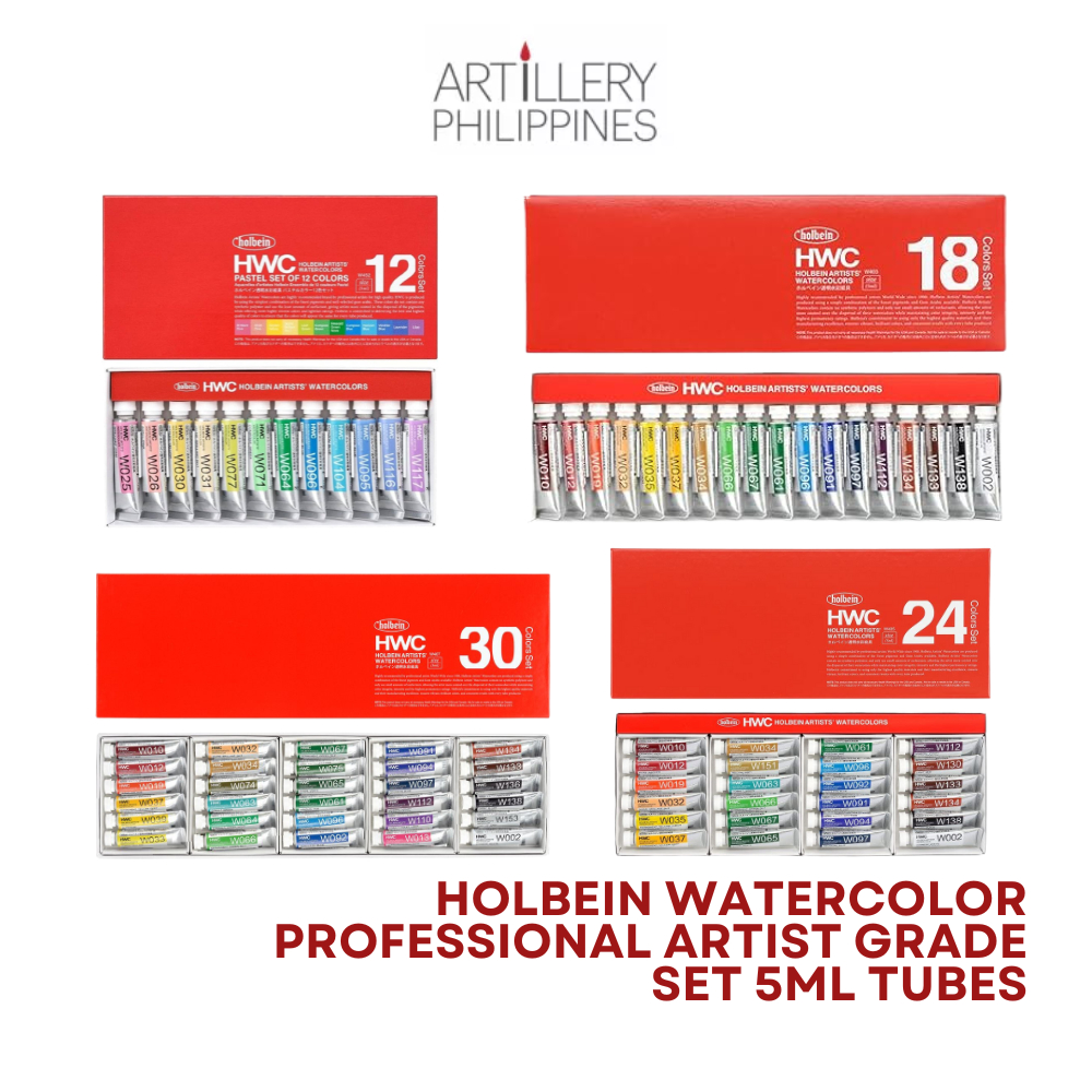 Holbein Watercolor Professional Artist Grade Set Of 12, 18, 24, 30 5Ml ...