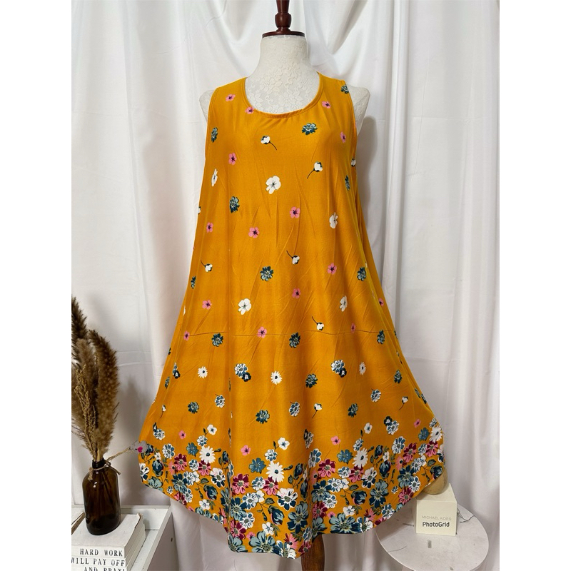 LEONY PLUS SIZE (UPTO 3XL) SLEEVELESS PAMBAHAY DUSTER DRESS WITH TWO ...