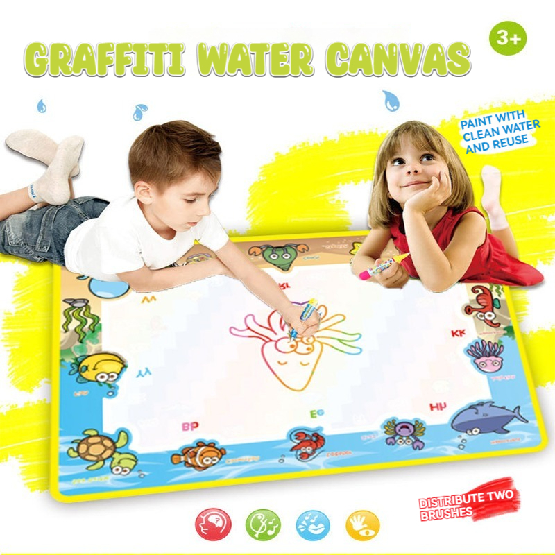 50*36cm Aqua Doodle Mat Magic Water Drawing Painting Writing Mat Pad ...