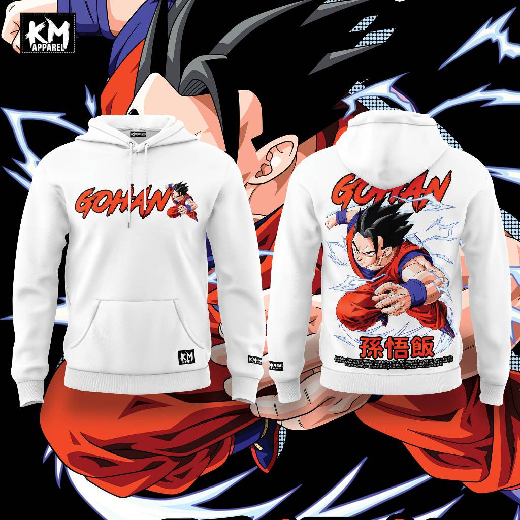 Gohan Anime Hoodie Jacket & Sweater for Men & Women Sweatshirt Dragon ...
