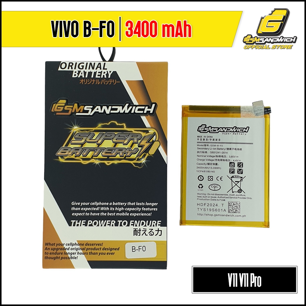 GSMSandwich Super Battery B-F0 for VIVO V11 / V11 Pro / X21s 3400mAh ...