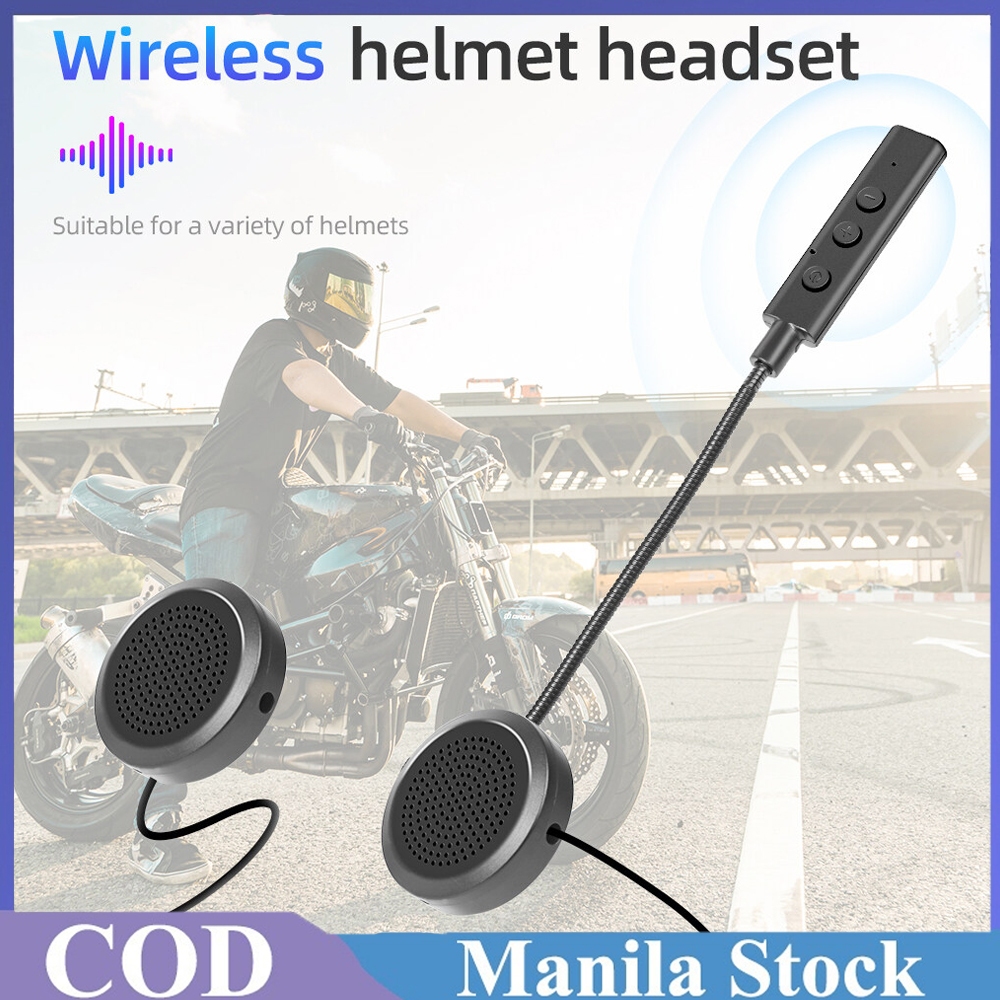 Bluetooth 5.0 Motor Helmet Headset Wireless Handsfree Call Kit Stere Bluetooth Earphone ...