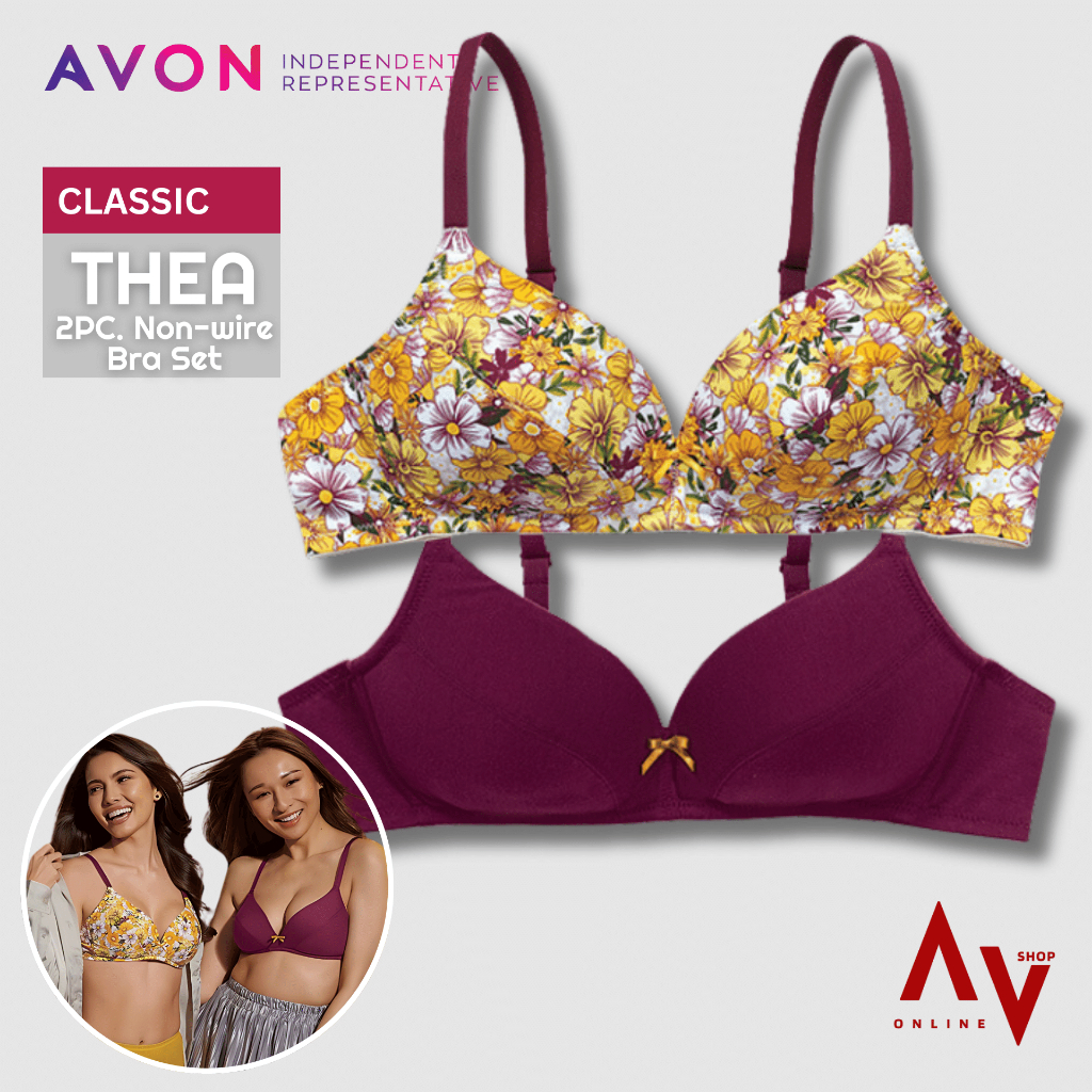 Avon Thea 2pc Non-wire Classic Bra Set (Sera, Carol, Alora) | Shopee Philippines