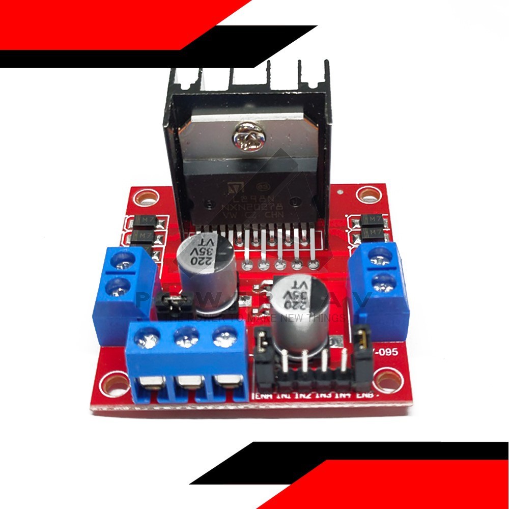 L298n motor Driver speed direction two DC motors control one bipolar ...