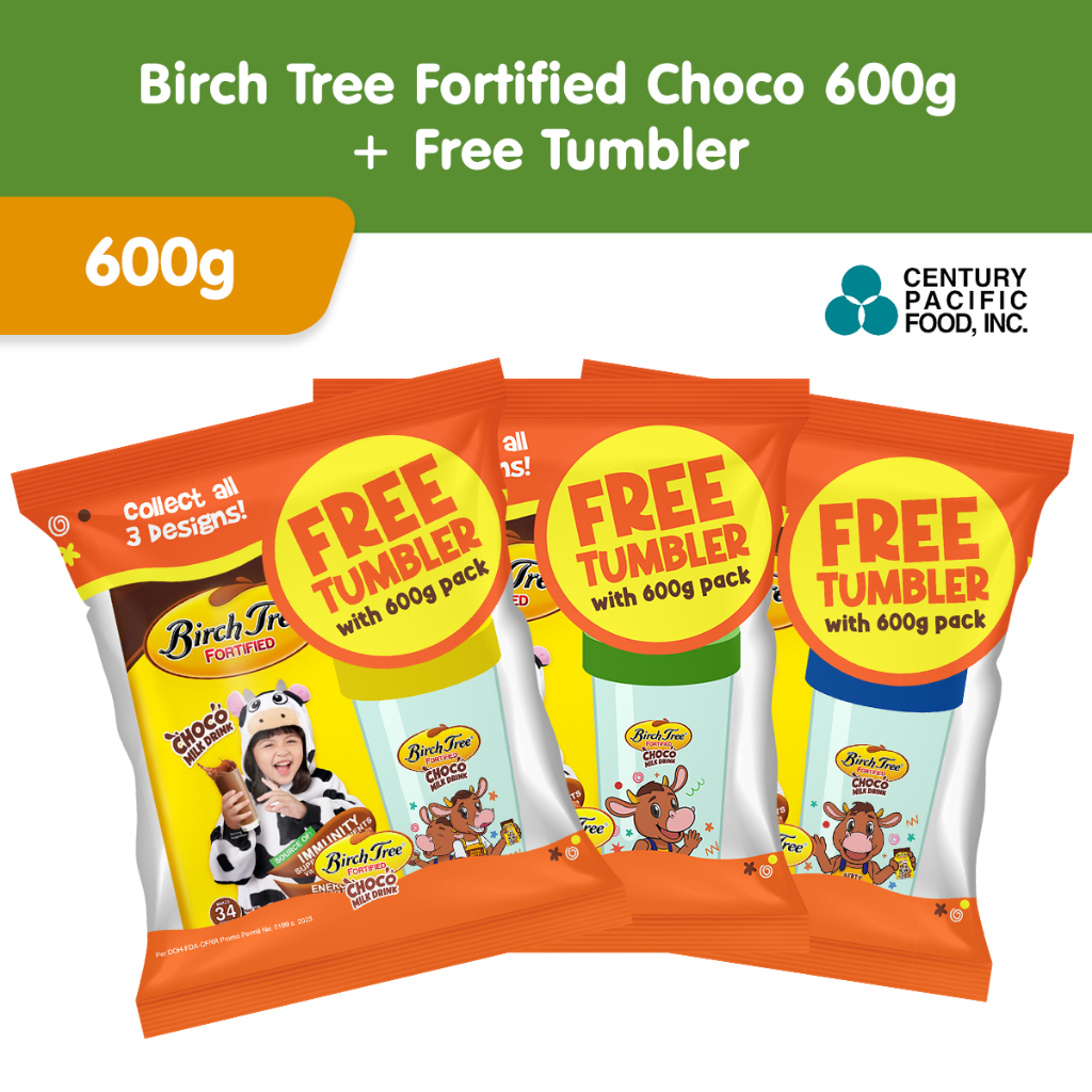 Birch Tree Fortified Choco 600g + Free Tumbler | Shopee Philippines