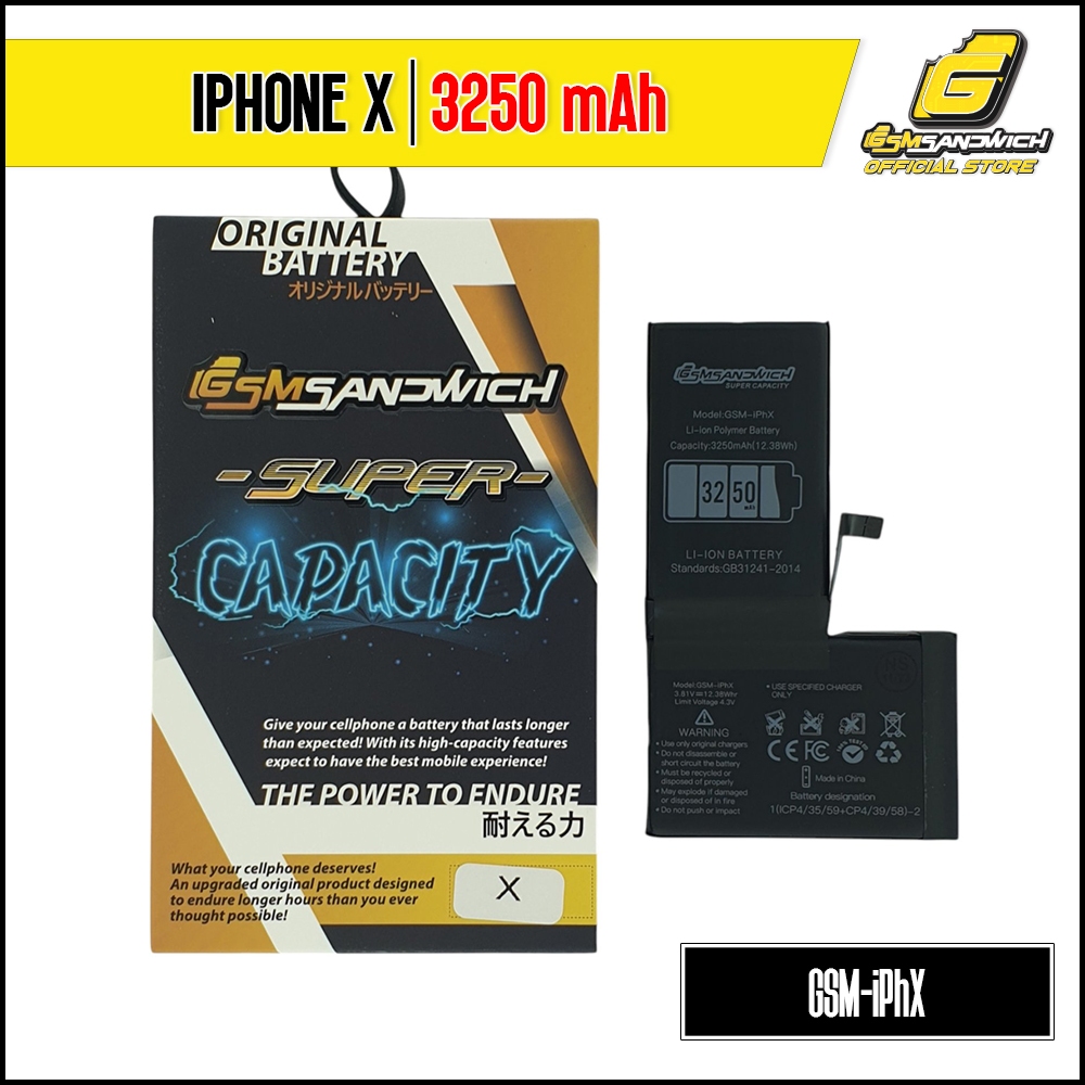 GSMSandwich Super Capacity Battery for iPh X XR XS Max 11 Pro 12 12 Pro ...