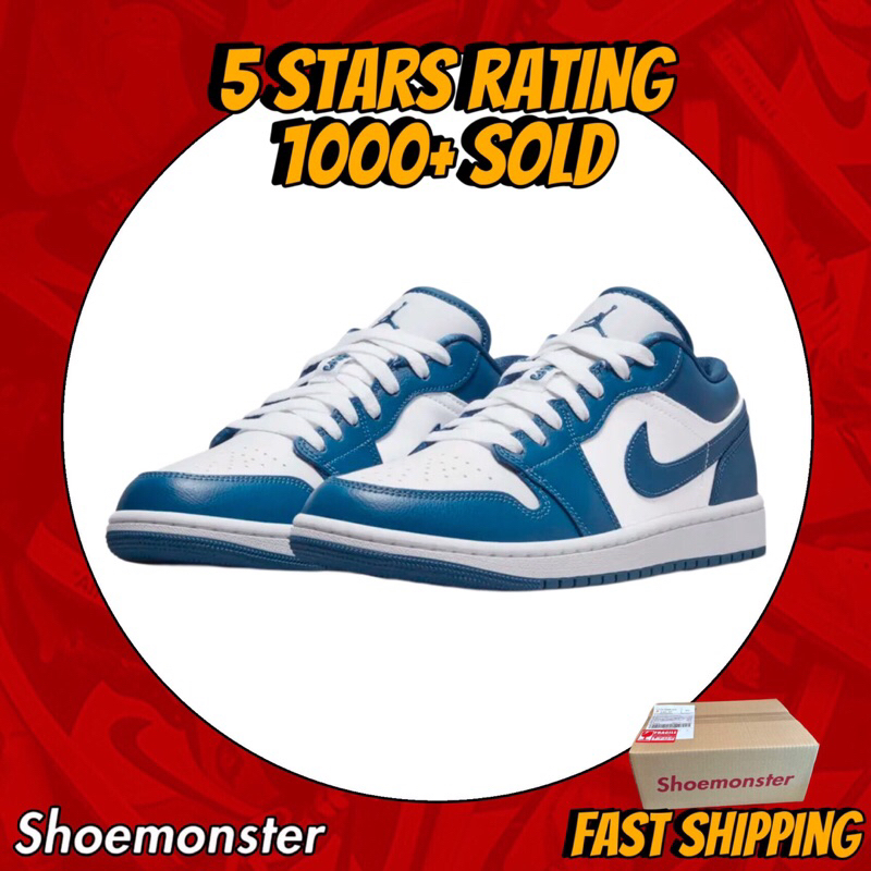 j1 low marina blue (unisex) | Shopee Philippines