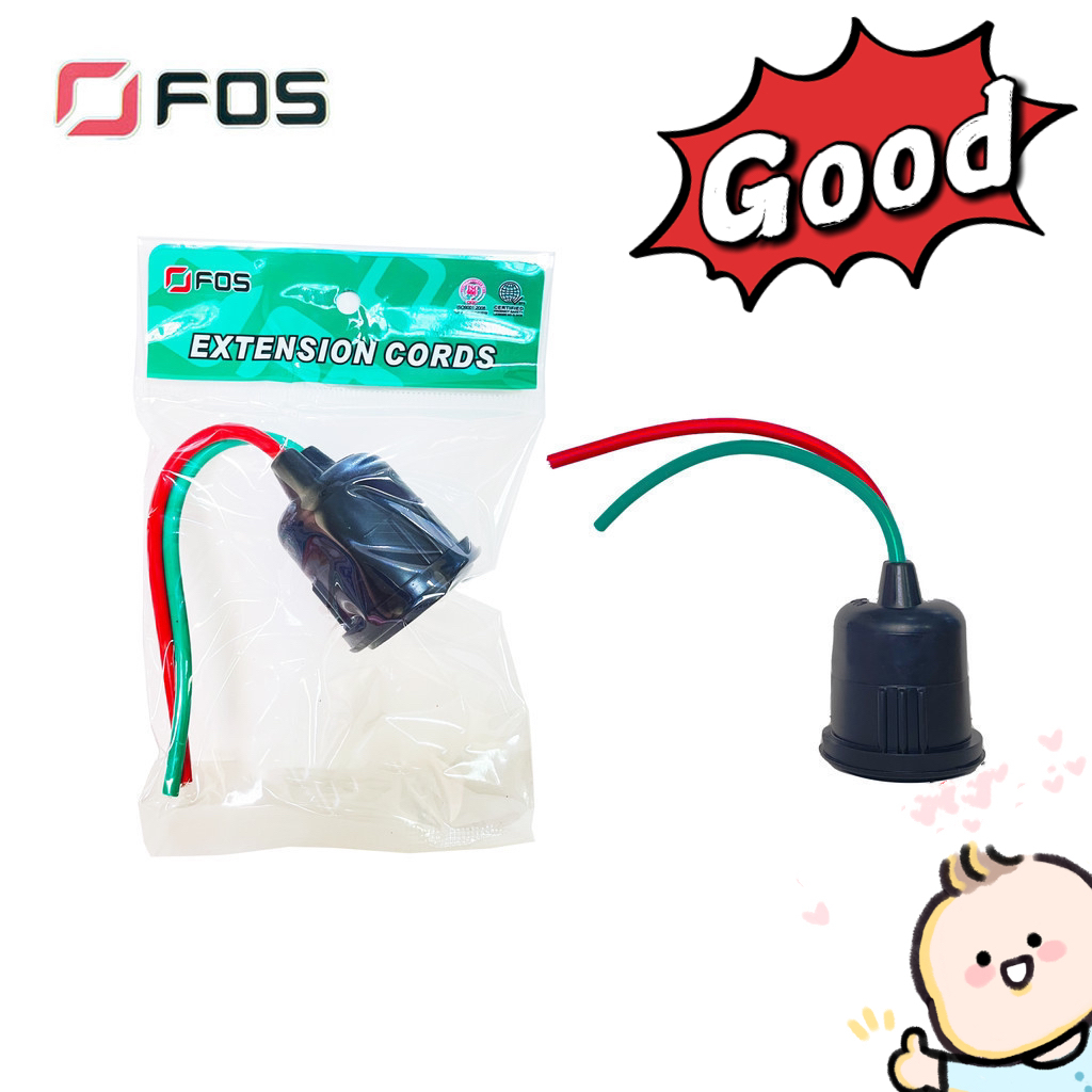 FOS Weatherproof Rubber Socket Receptacle Fiesta Light String 3A 250V ...