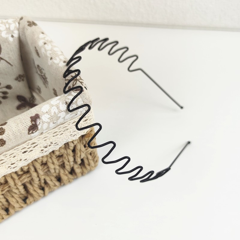 Toughness Black Headband Metal Hair Hoops Men Women Hair Trend Hair ...