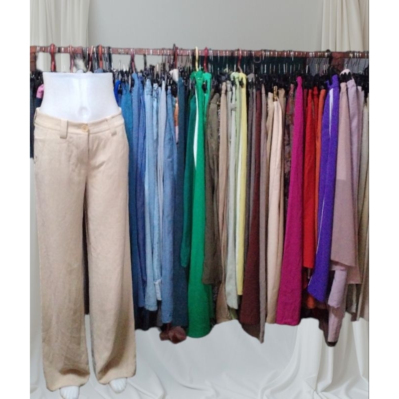 LoveAllie Pre-Loved Square Pants For Women, Trousers, Wideleg | Shopee ...